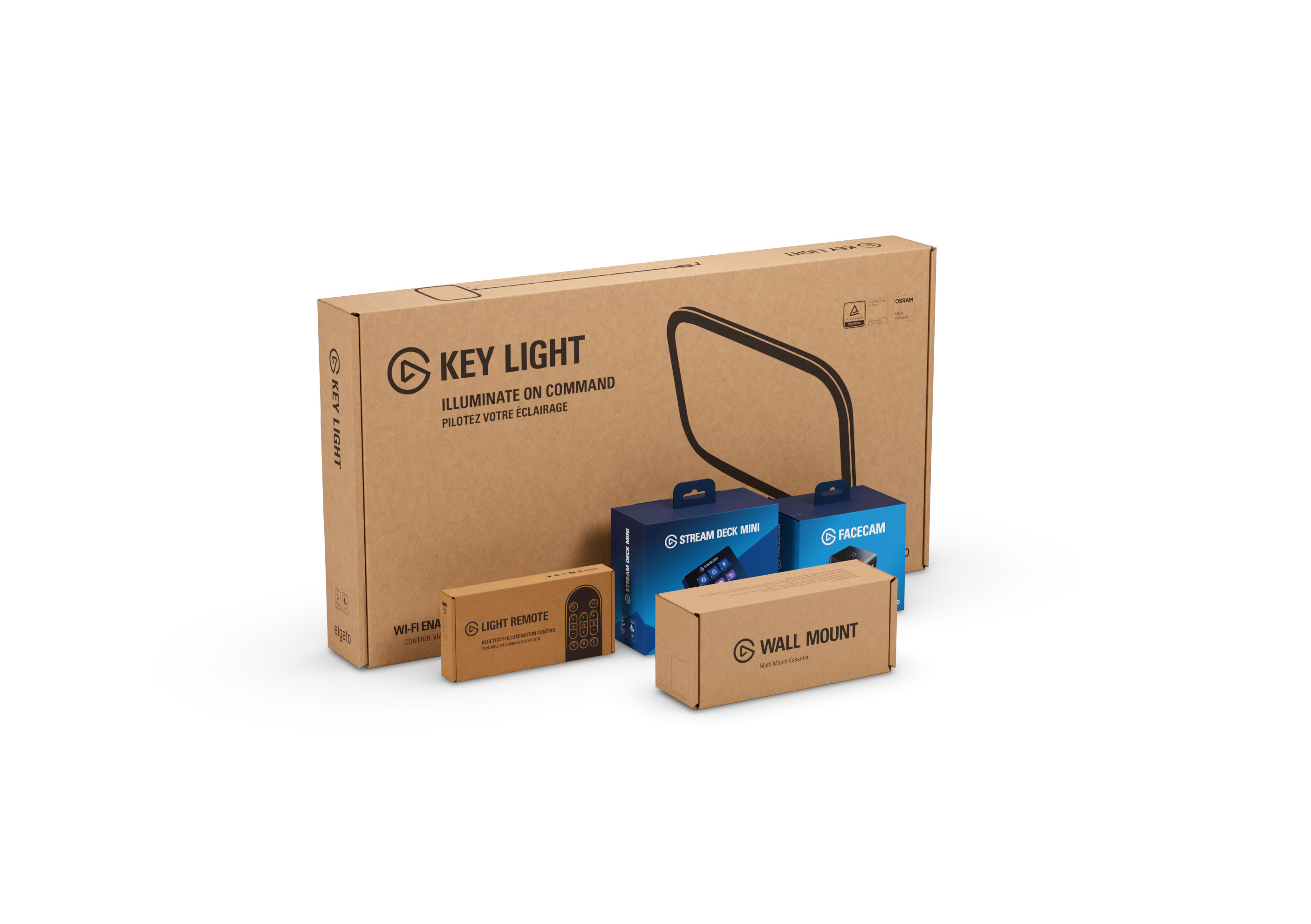 Key Light Solo Bundle - Wall HD Remote Control Mini | Elgato